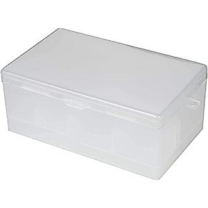 Battery Storage Caddy | Organize Multi Sized Spare Batteries | See-Through Plastic Container (1)