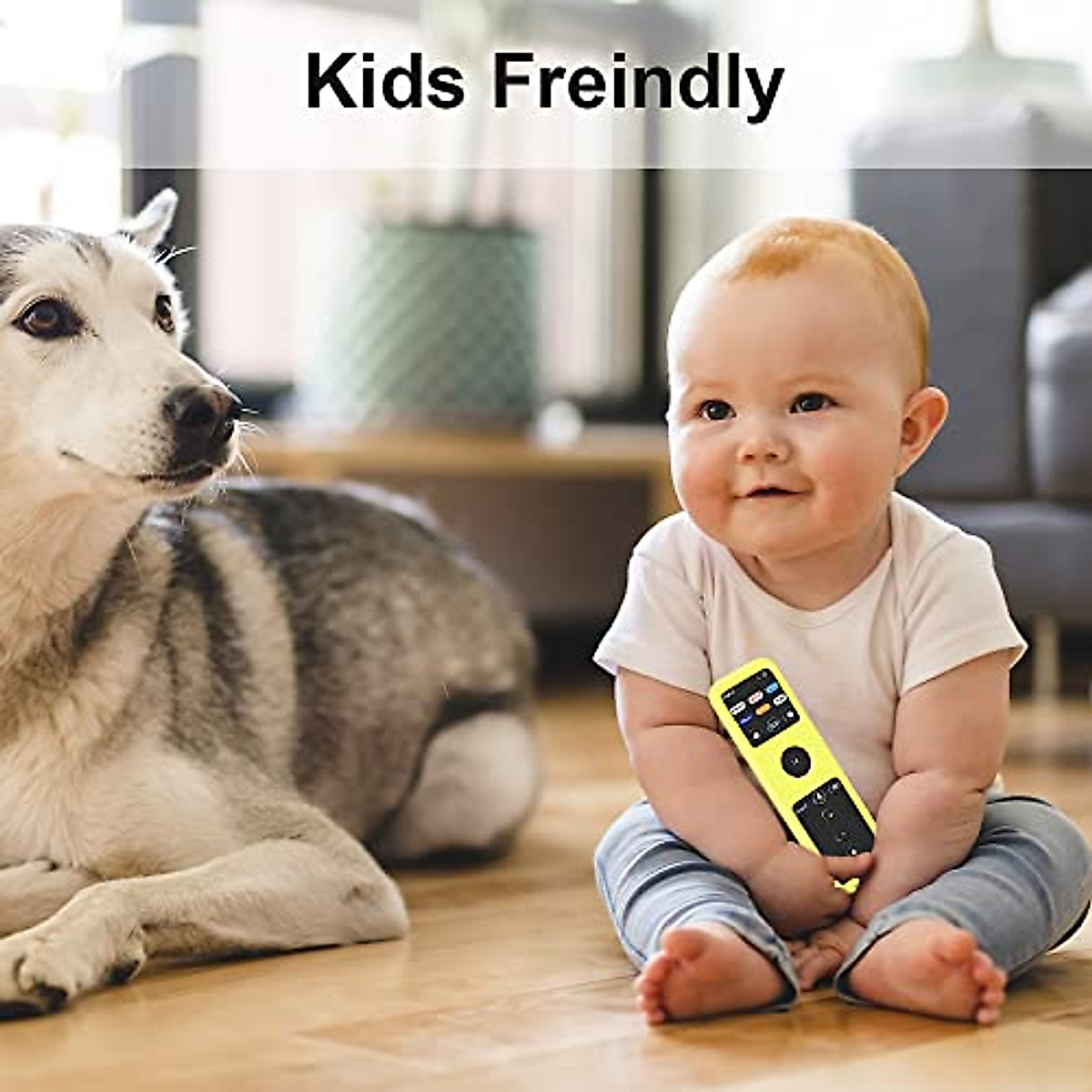 [3Pcs] Glowing Covers Case for Vizio XRT260 4K Voice Remote 2021 Model, Silicone Protective Case for Vizio Remote,Anti-Slip & Shockproof Remote Battery Back Replacement Covers Protector Skin Holder