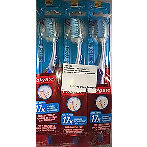 Colgate SlimSoft Ultra Soft Compact Head (Pack of 3)