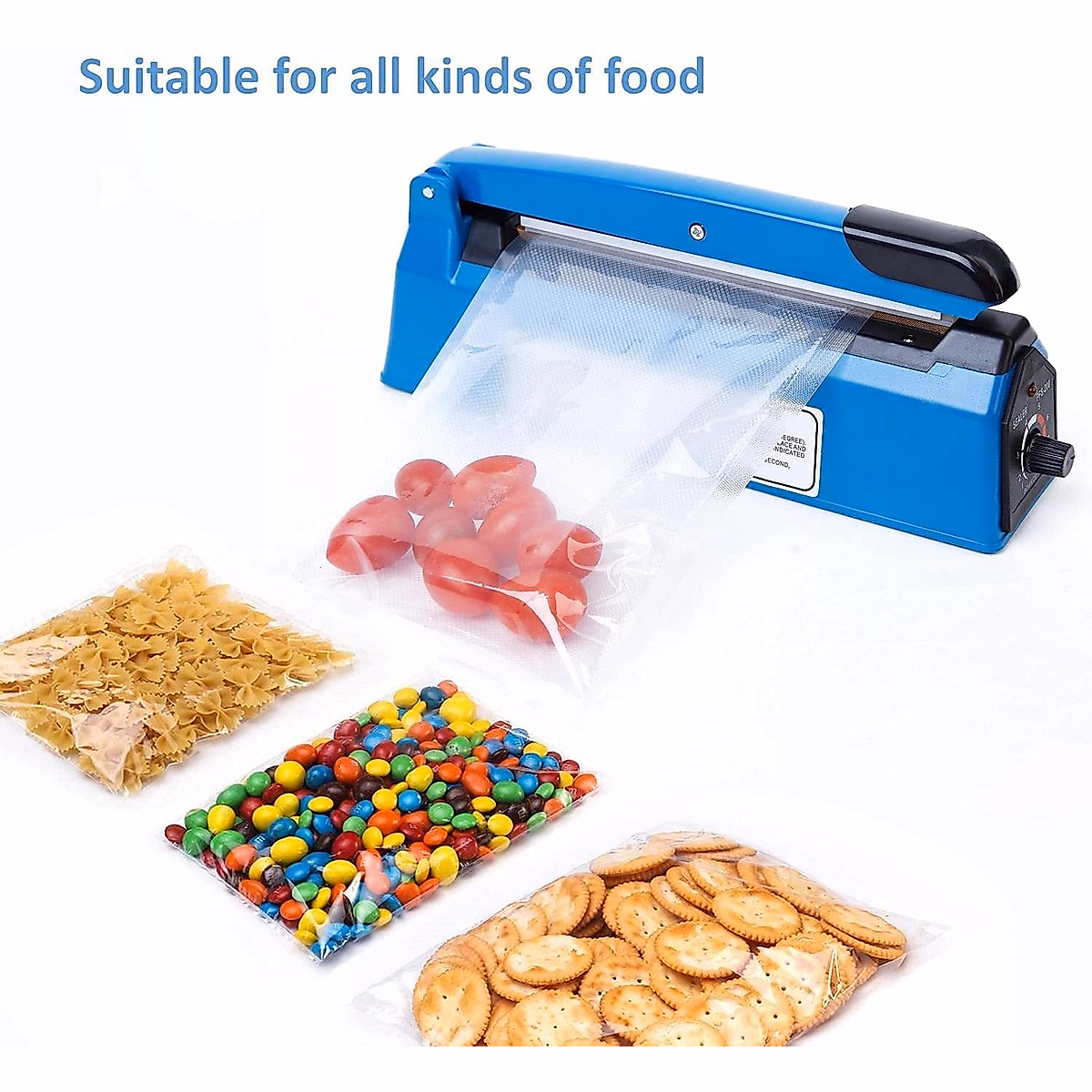OCDLIVERER 16 Inch Impulse Sealer,mylar bag sealer heat sealer Machine,Heat Seal Closer with Replacement Set,Poly Bag Sealing Maching Heat Seal Closer with Repair kit