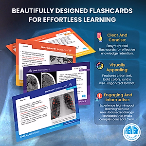 Revisa Radiology Prep Flashcards – 300pcs Radiology Test Prep Flashcards with ACR References - Essentials of Radiology Basics. Diagnostic Case Review Series - Radiology Tech Student Essentials