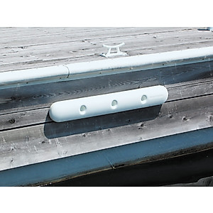 Dock Edge + PVC Ultra Gard Guards (1-Piece/1-Pack), 35-Inch, White