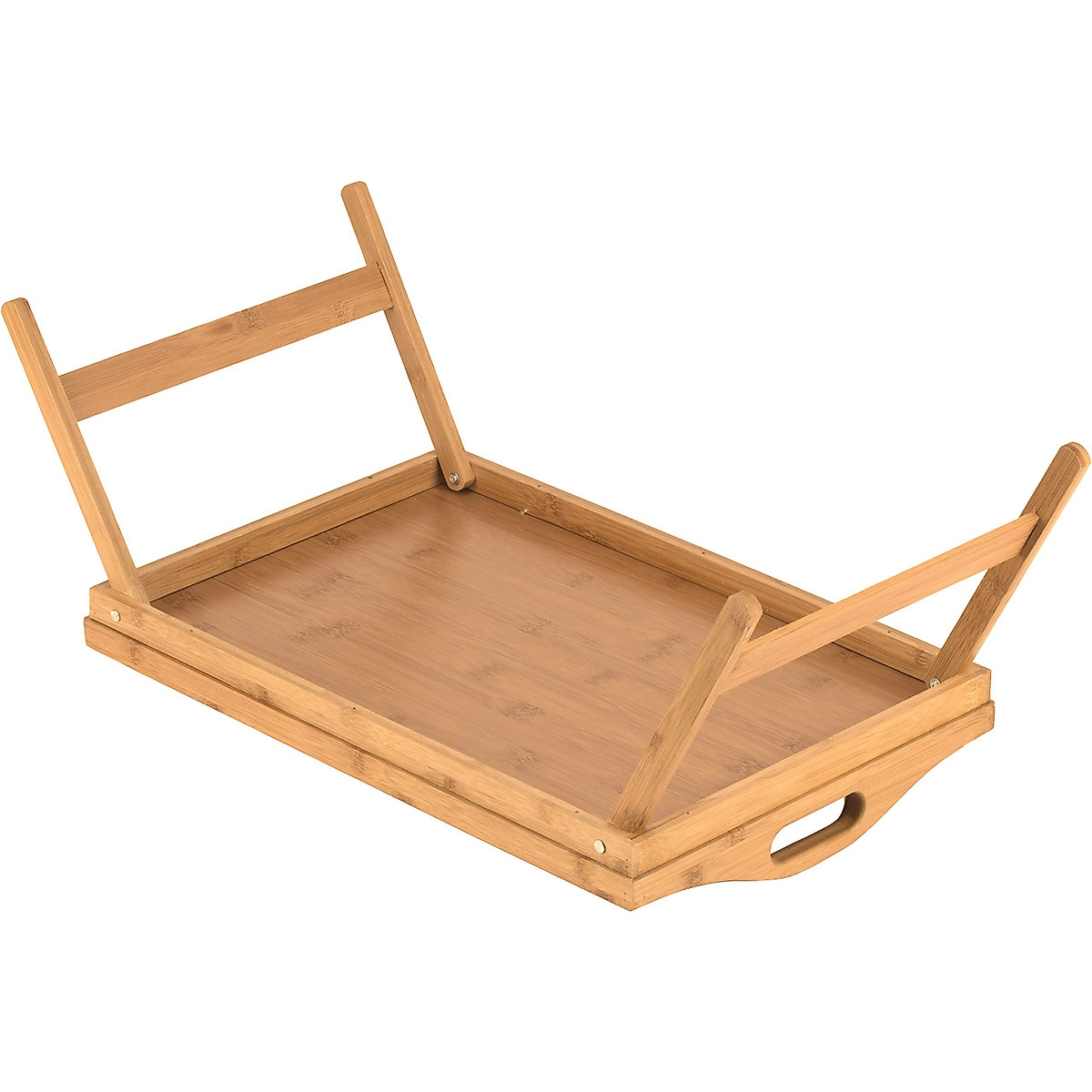 Home-it Bed Tray table with folding legs, and breakfast tray Bamboo bed table and bed tray with legs