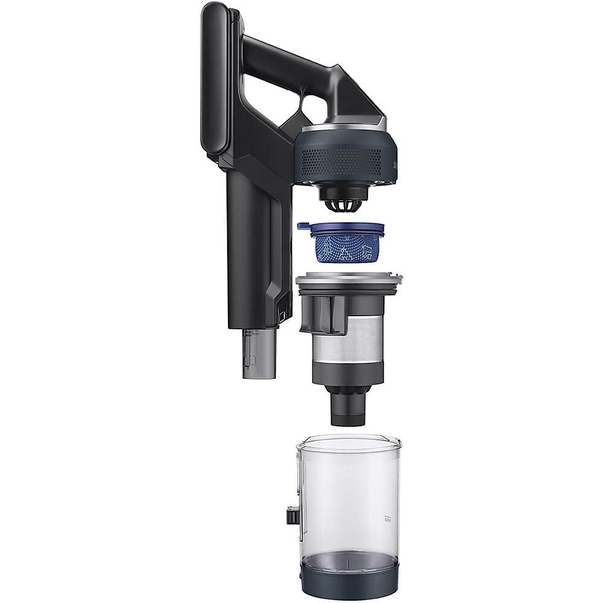 SAMSUNG BESPOKE Jet Cordless Stick Vacuum Cleaner with All In One Clean Station, Powerful Floor Cleaning for Carpet, Hardwood, Tile, Lightweight, HEPA Filtration, Midnight Blue