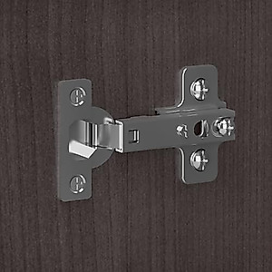 Bush Business Furniture Universal Narrow Clothing Storage Cabinet with Door and Shelves, Storm Gray