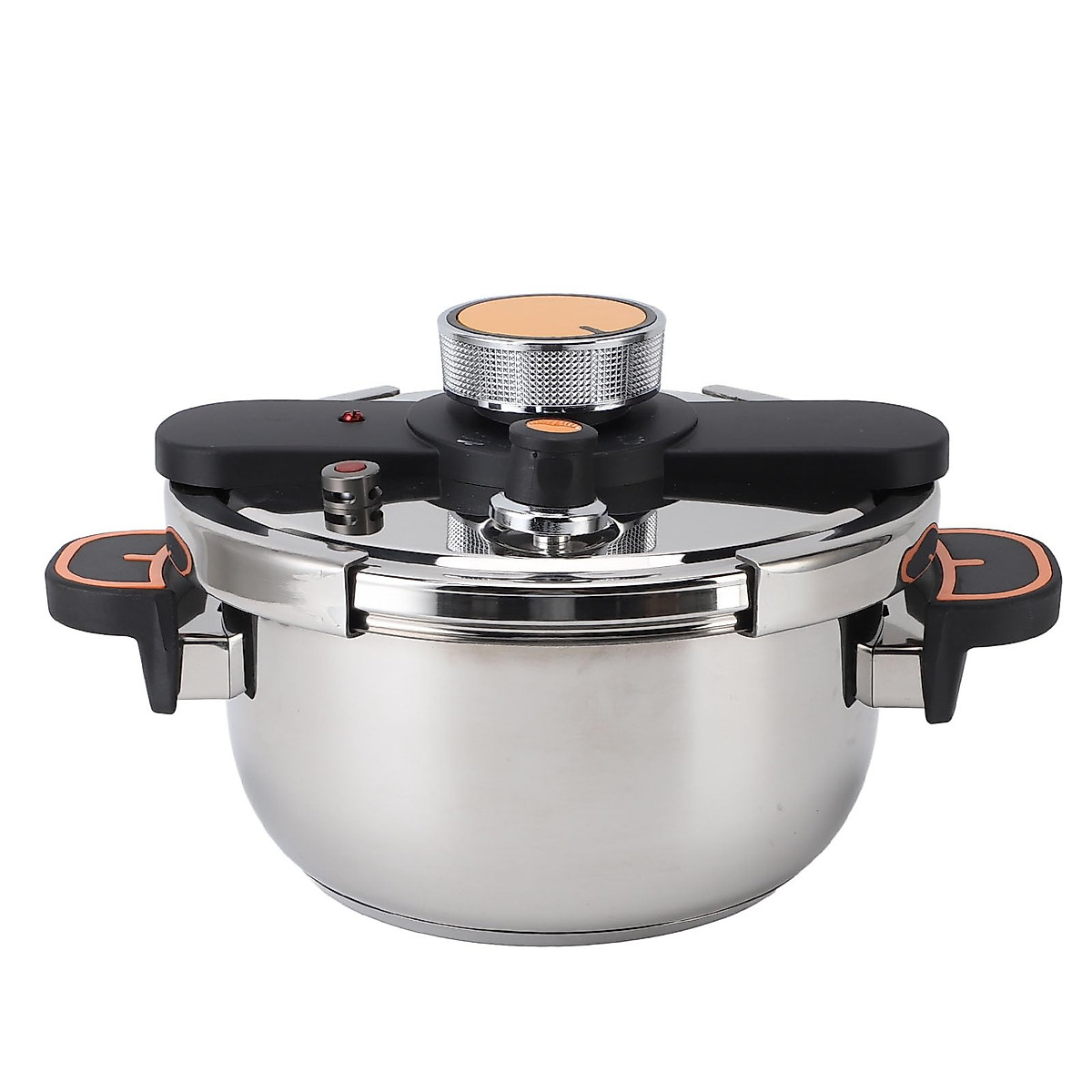 Pressure Cooker Stainless Steel Efficient Fast Heating Large Capacity Canning Pot for Home Kitchen (4L)