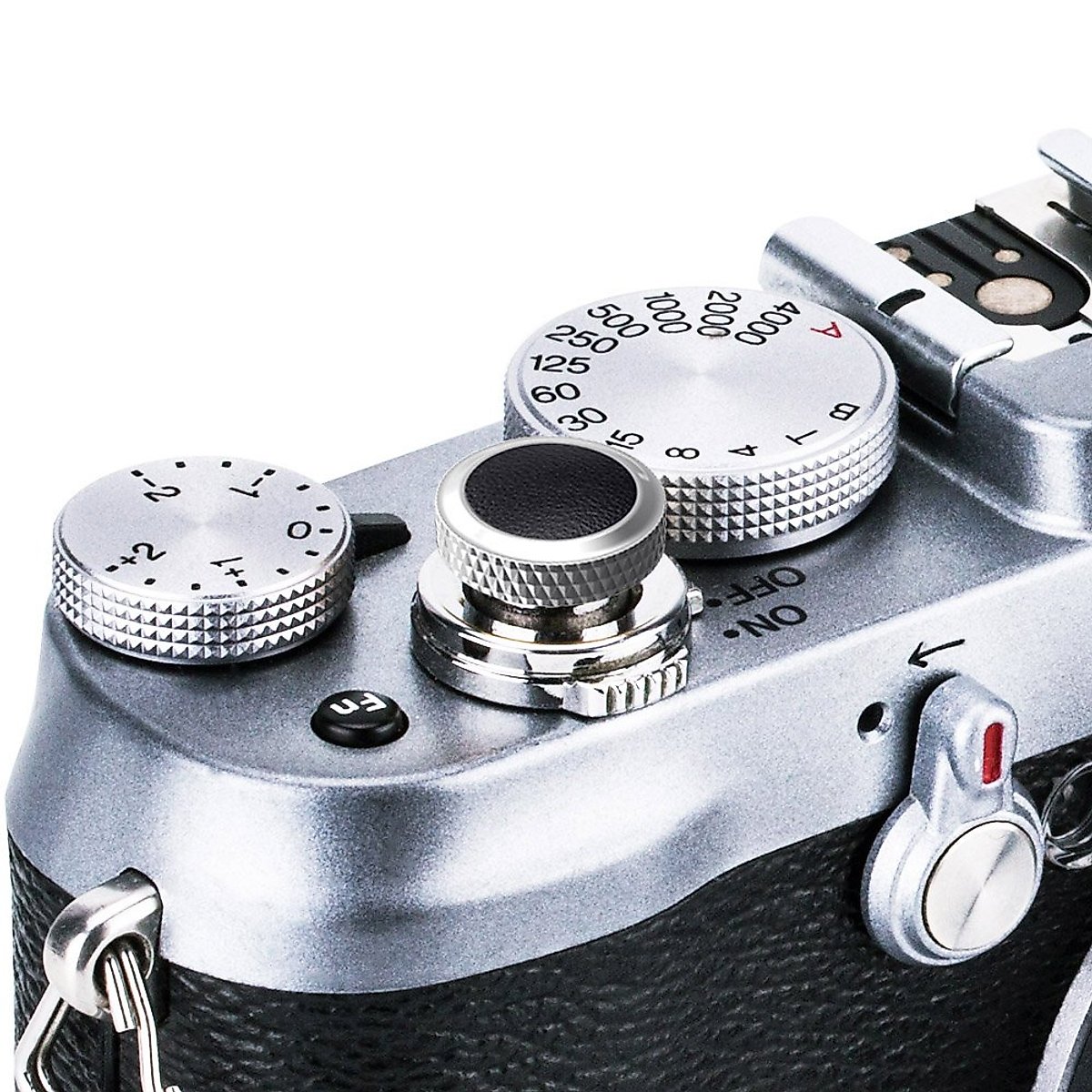 JJC Camera Soft Release Button, Shutter Button for Fuji Fujifilm X-T5 X-T4 X-T3 X-T2 X-T30 X-T30 II X-T20 X-PRO3 X100VI X100V X-E4 X-E3 Sony RX1R II RX10 IV III Leica Q3 M10 M9 Nikon Df F3-2 Pack