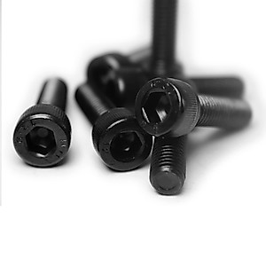 GUTEBANG M6 x 50mm Socket Head Cap Screws Bolts 12.9 Grade Alloy Steel Fully Threaded, Black Oxide Finish, Metric Machine Hex Socket Screw, 20PCS, M6 x 50mm(20PCS)