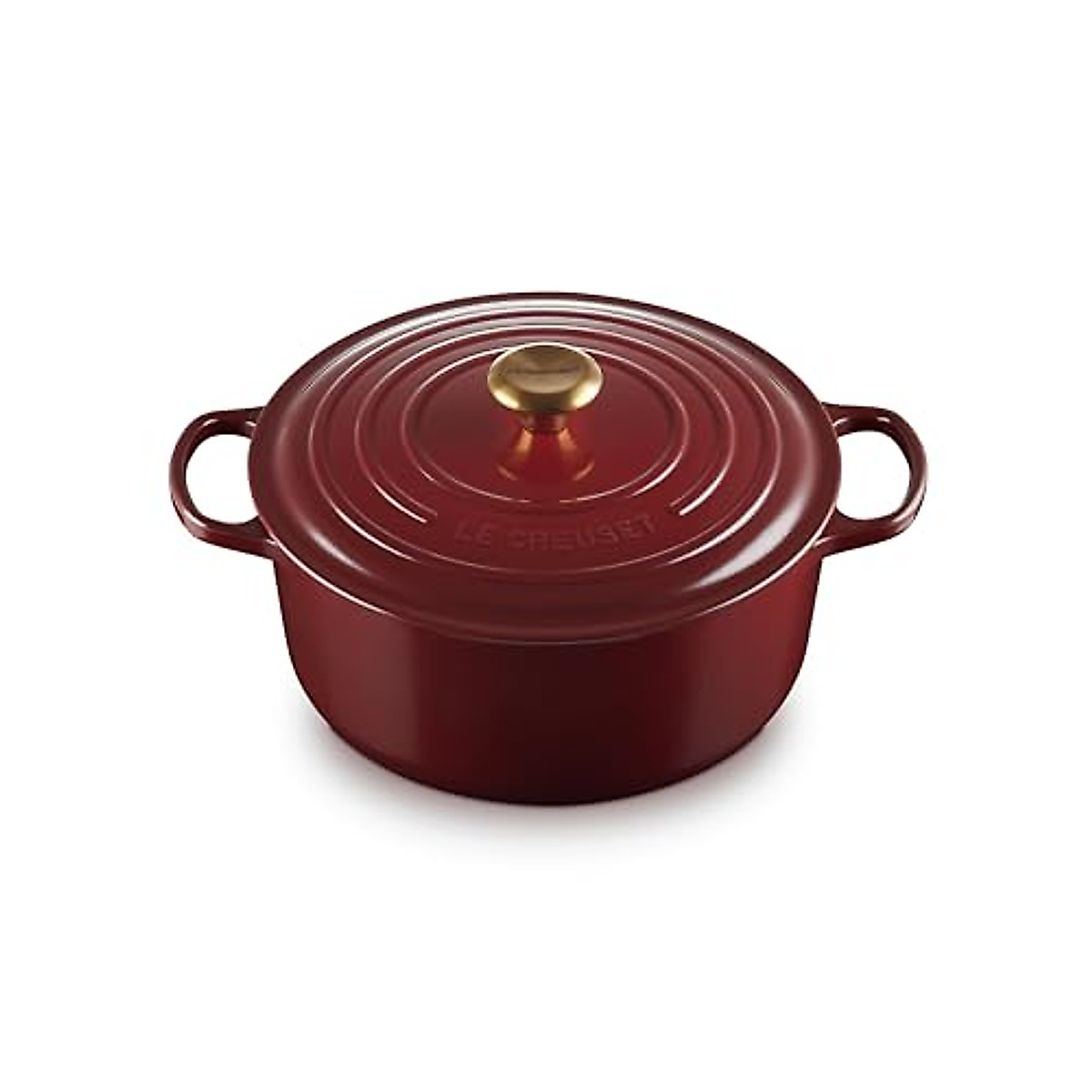 Le Creuset Enameled Cast Iron Signature Round Dutch Oven, 7.25 qt., Rhone