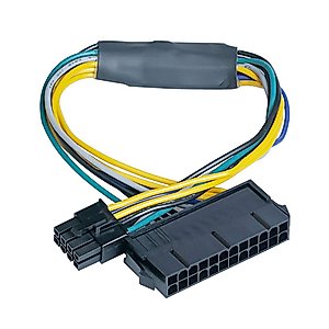 IESTAR Main Power 24 pin to 8 pin ATX Power Supply Adapter Cable for DELL Optiplex 3020 7020 9020 Precision T1700