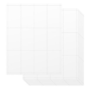 1000 Piece Printable Business Cards, Perforated Blank Card Stock Paper for Inkjet and Laser Printers, 3.5 x 2 Inches (1000)