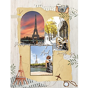 Onebttl Paris Gifts for Women, Insulated Stainless Steel Wine Tumbler with Lid and Straw, Vintage Cup, 20 oz