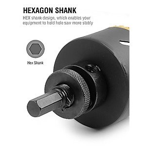 BINOTA M42 Bi-Metal Hole Saw, Set 17PC for Metal, Wood, Plywood, PVC, Gypsum, Composite, Stainless Steel Plate, Kit 19-76mm