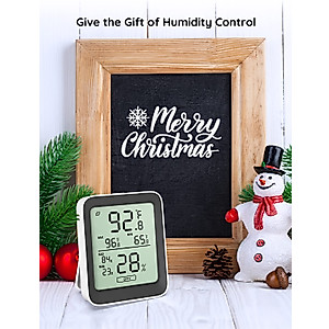 Govee Hygrometer Thermometer H5075, Bluetooth Indoor Room Temperature Monitor Greenhouse Thermometer with Remote App Control, Notification Alerts, 2 Years Data Storage Export