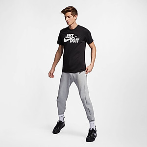 Nike Men's Sportswear Tee Just Do It Swoosh, Black/White, X-Large