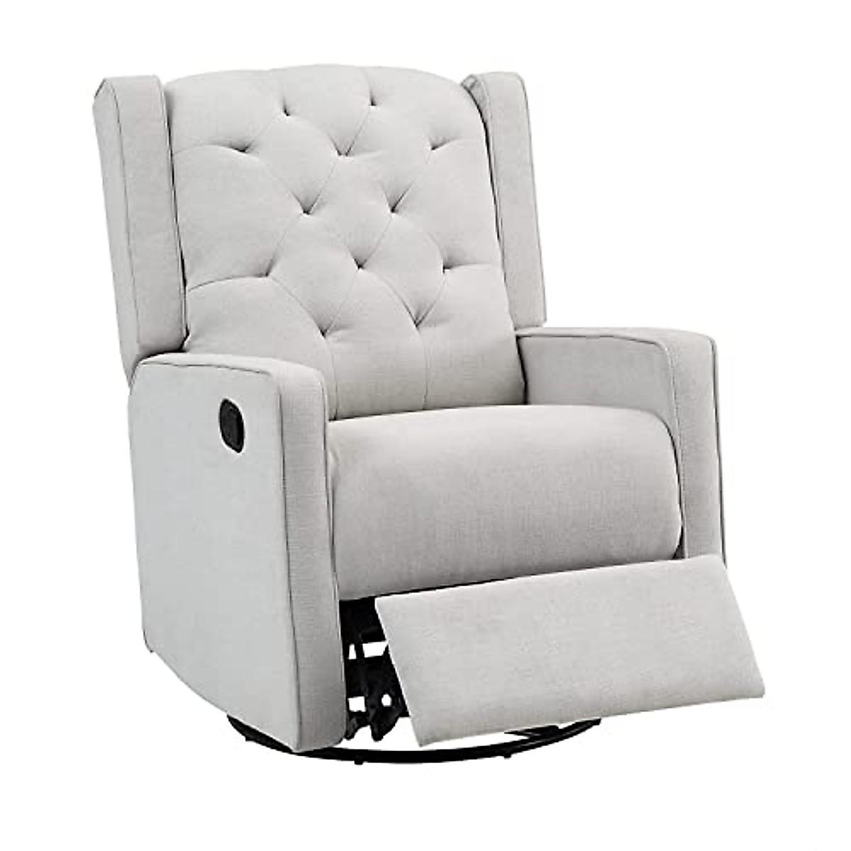 AFG Baby Furniture Ava Swivel Glider Recliner, Gray