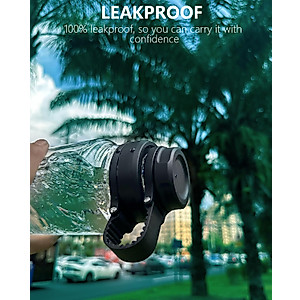 ALIENSX Chug Lid for Wide Mouth Water Bottles, Replacement Tether Cap for Wide Mouth Hydro Flask Rambler 12/16/18/32/40/64 oz and Yeti Yonder 20/25/34/50 oz, Spout Top with Flexible Handle