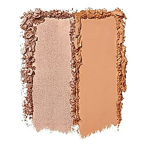 e.l.f. Cosmetics Bite-Size Face Duo, Highlighter, Bronzer & Blush Palette, Highly Pigmented, Cantaloupe, 0.049 Oz (1.4g), 0.049 ounces