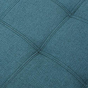 Christopher Knight Home Mission Fabric Storage Ottoman, Dark Teal Dimensions: 19.25”D x 50.75”W x 16.25”H