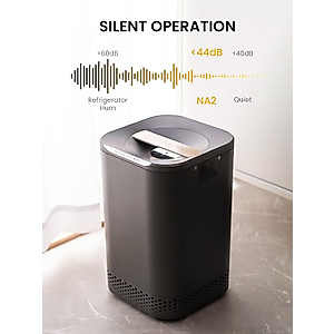 Nagual Smart Electric Composter for Kitchen, Mill Composter Kitchen Bin, One Button Turn Waste into Natural Fertilizer, Auto-Stop, High Temperature Sterilization, Filter Deodorization(NA2 2.5L)