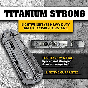 Donk! Titanium Pocket Clip. Made for Leatherman Free (P2, P4, T2 & T4) Curl & Bond. TC4 Titanium. Matte Finish. 2 Screws. 5 Custom Designs. Extra Carry Options - 'Norwegian Wood’