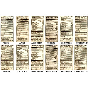 Claeys Old Fashioned Hard Candy - Variety 4 Pack - Apple, Cherry, Lemon, and Watermelon - Since 1919