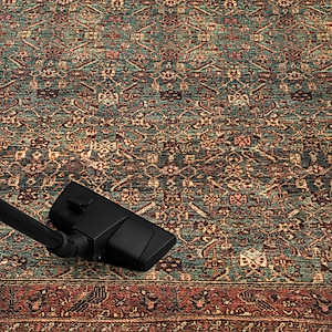 Keen Home Design Machine Washable Area Rugs with Non-Slip Backing, Ideal for Hallway, Living Room, Bedroom, Kitchen and Laundry Room, Vintage Moroccan and Low Pile Rug - (5' x 7')