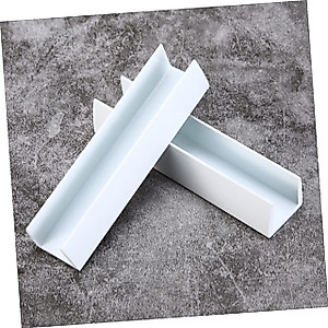 Toyvian 18 Pcs Safety Door Reinforcement Slot Baby Gate Parts Fence Accessories Dog Gate Groove Baby Door Gate Baby Gate Reinforcement Gate for Stairs PVC Door Pet White Child