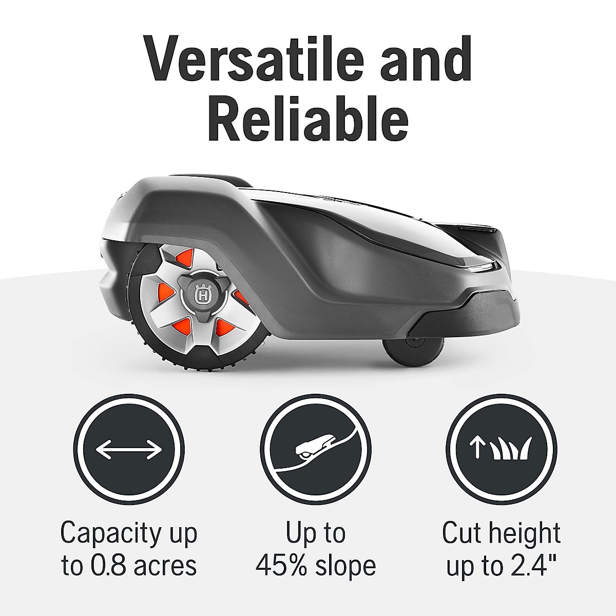 Husqvarna Automower 430X Robotic Lawn Mower with GPS Assisted Navigation, Automatic Lawn Mower with Self Installation and Ultra-Quiet Smart Mowing Technology for Medium to Large Yards (0.8 Acre)