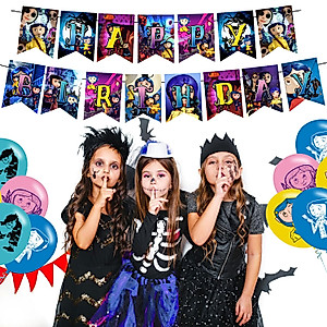 Caroline Theme Birthday Party Decorations,Caroline Party Supply Set for Kids with 1 Happy Birthday Banner , 12 Cupcake Toppers,20 Balloons for Party Decorations