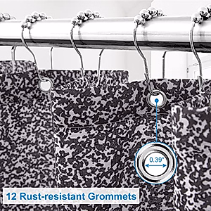 OLANLY Waffle Shower Curtain 72x72 Inches, Heavyweight Fabric, Machine Washable, Waterproof, Hotel Luxury Spa, Simple Modern Grey Shower Curtains for Bathroom, Guest Bath, Stalls and Tubs