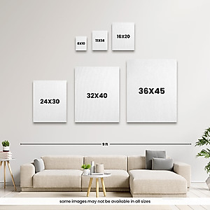 CANVAS ON DEMAND How Great Thou Art Canvas Wall Art Print by Jennifer Pugh, Home Decor, Religious, Christianity Artwork, 16"x20"