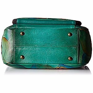 Anna by Anuschka Women's Genuine Leather Large Hobo Handbag | Zip-Top Multi-Compartment Tall Organizer | Summer Wings