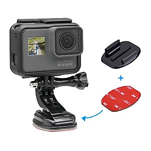 Haoyou Helmet Sticky Attachment Kit Compatible with Gopro Hero 12 11 10 9 8 7 Helmet Adhesive Mounts Extension Accessories（15 in 1）