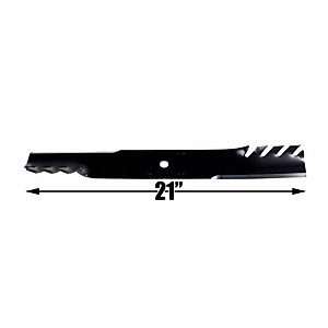 USA Mower Blades (3 MB111BP for Scag A48111, A48304, 481708, 482879 Length 21 in. Width 2-1/2 in. Thickness .204 in. Center Hole 5/8 in. 60" 61" Deck
