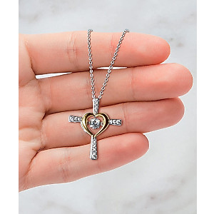 Memorial Gifts - in Loving Memory of Your Mother - Cross Necklace for Bereavement, Sympathy, Condolences - Jewelry for Loss of a Mom