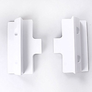 NUZAMAS Set of 2 White Solar Panel Mounting Bracket Caravan RV Motorhome Boat Side Mount Roof Installation