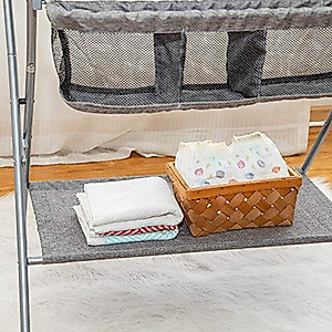 FIZZEEY Baby Diaper Changing Table - Foldable Portable Folding Changing Table Station w/Storage Organizer