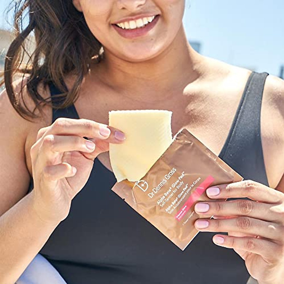 Dr. Dennis Gross Alpha Beta Glow Pad for Body Intense Glow: for Dull Skin Lacking Radiance or Glow, (8 Applications)