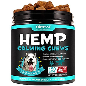 Bieyoc Calming Chews for Dogs - Natural Stress and Anxiety Relief, 150 Soft Dog Calming Chews Help Dog Anxiety Relief. (Peking Duck)