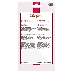 Sally Hansen Hard As Nails®, Vitamin Strength Serum™, Moisturizing Treatment, Nail Strengthener, Inlcudes Vitamins A, C, and E