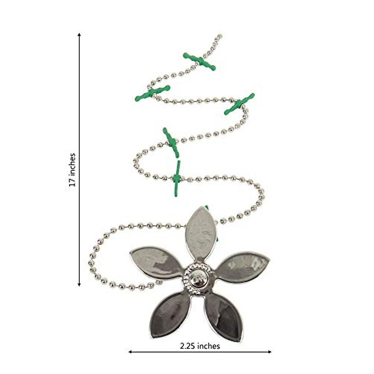 DrainWig Shower Drain Hair Catcher, Disposable Drain Protector, Silver Flower, 2 Pack