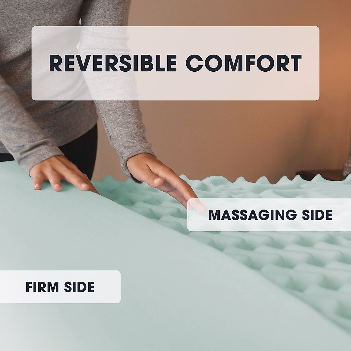 Dream Serenity EcoZone 3" Memory Foam Mattress Topper Full