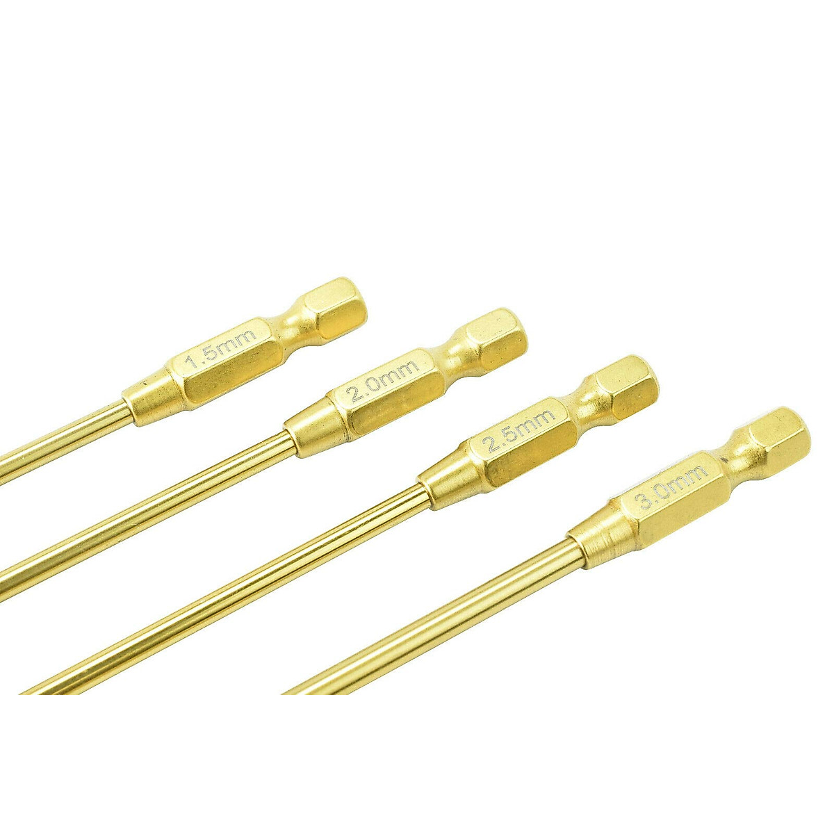 Apex RC Products 1.5, 2, 2.5 & 3mm Titanium Quick Change Allen Key Set #2739