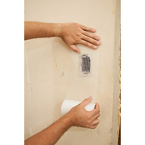 Red Devil 1226 Onetime Fiber Mesh Crack Patch 6" x 75' Wall Repair Fabric, 1-Pack, White