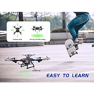 UranHub Drone with Camera for Beginners, 2K HD Camera FPV Drone for Adults with Altitude Hold, Headless Mode, Gesture Control, Voice Control and Trajectory Flight