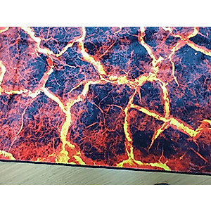 Hot Lava Rug, Lava Rug, Floor is hot Lava, Volcano Floor Rug C942 (23”x31”)=60x80cm