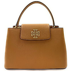 Tory Burch Britten Small Satchel (Tiramisu)