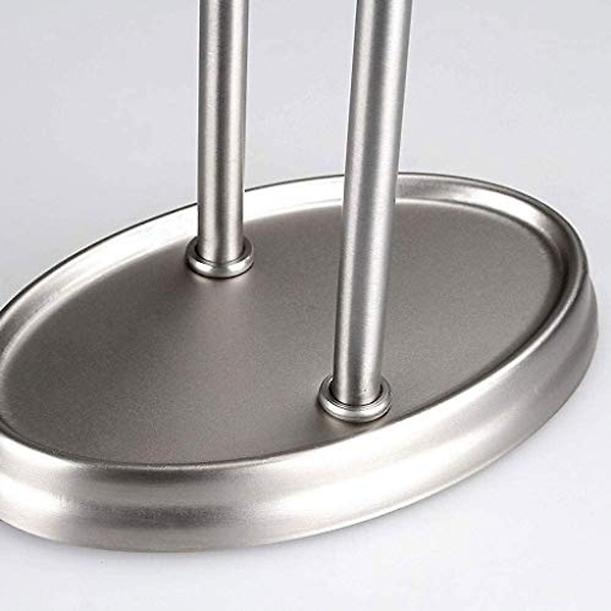 LDCHNH Silver Hand Towel Holder, Free Standing Towel Rack, Stainless Steel Necklace Holder Jewelry Organizer Bracelet Display Stand