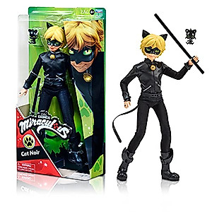 Miraculous Cat Noir Action Doll, 11 inches , Black
